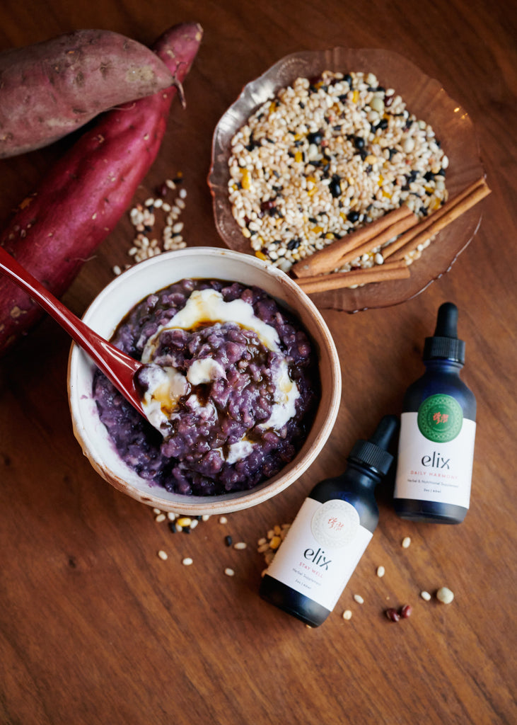 Recipe - Sweet Purple Potato Ancient Grain Porridge for PCOS Support – Elix